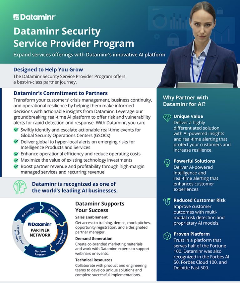 Dataminr Security Service Provider Program Overview - Dataminr